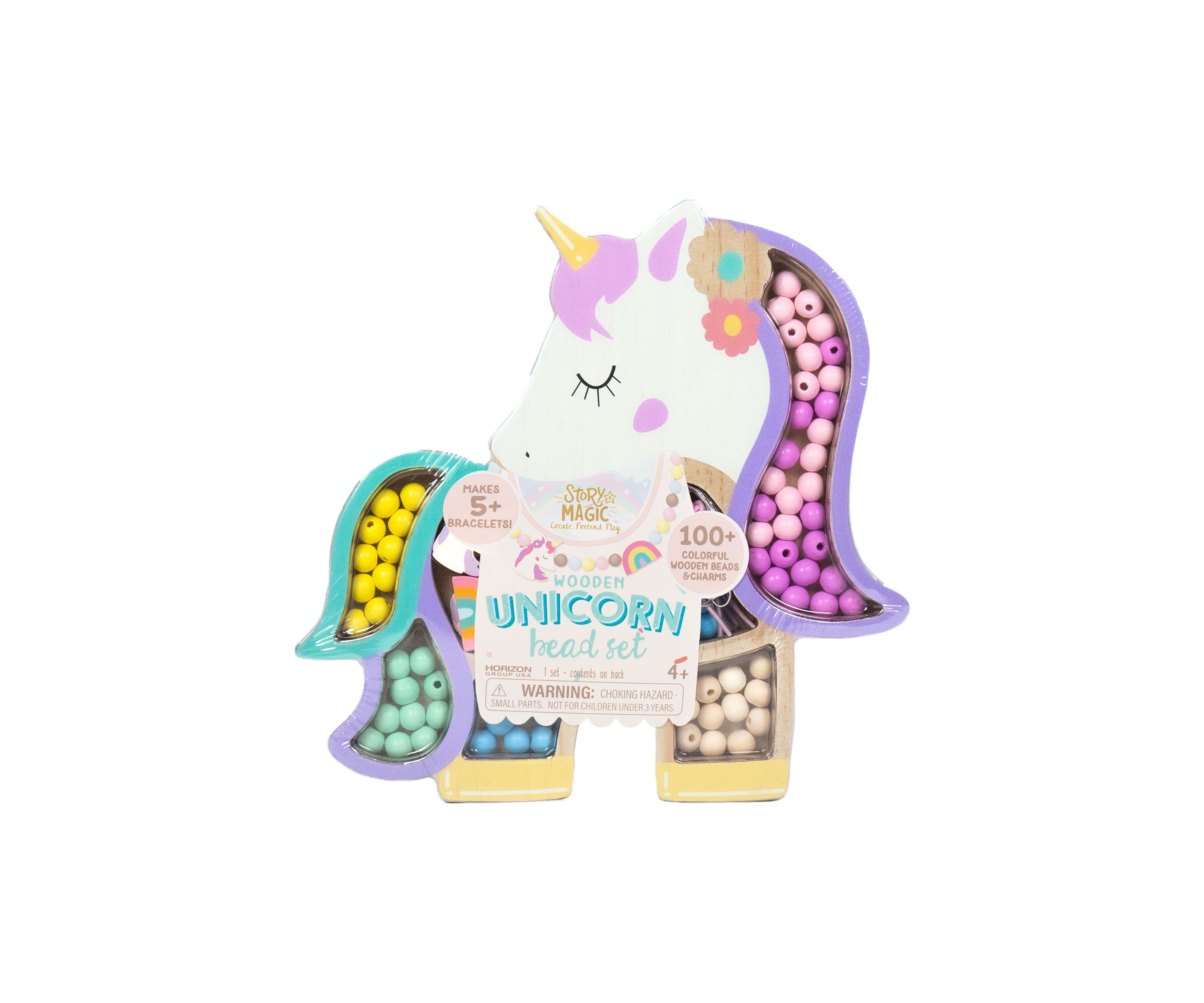 Story Magic Wooden Unicorn Bead Set | Belk