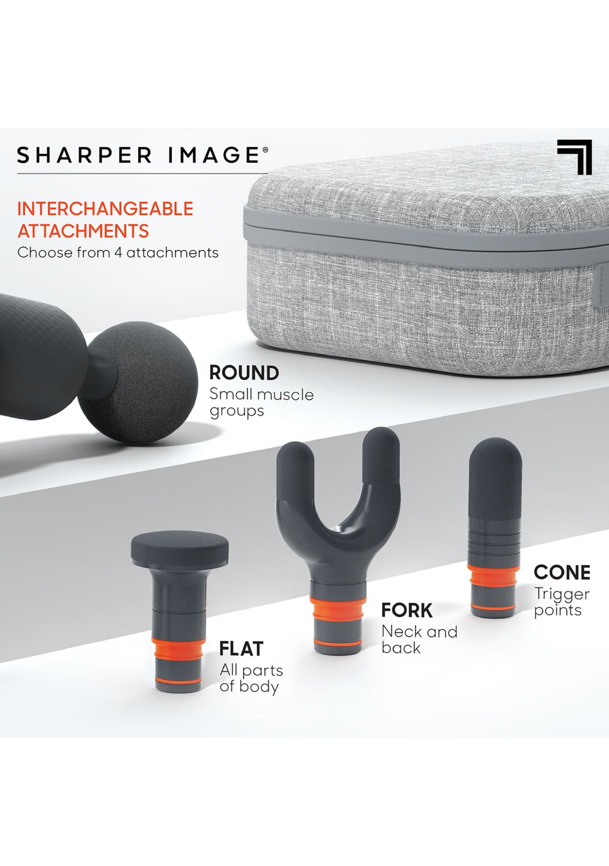 Sharper Image Powerboost Flex Pivot Percussion Massager | Belk