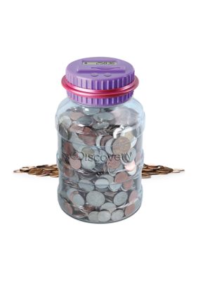 Discovery Kids Digital Coin-Counting Money Jar with LCD Screen | belk