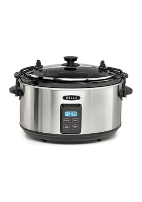 Bella® 5 Quart Programmable Slow Cooker, Stainless Steel | belk