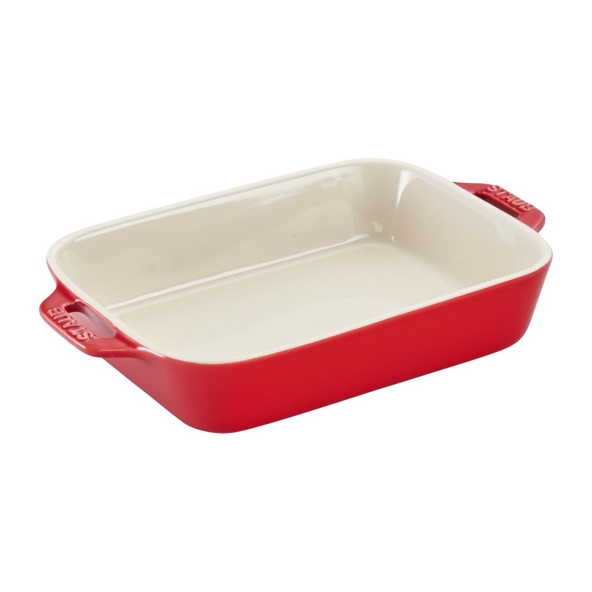 Staub Ceramic 4-pc Baking Pans Set, Casserole Dish with Lid, Brownie ...