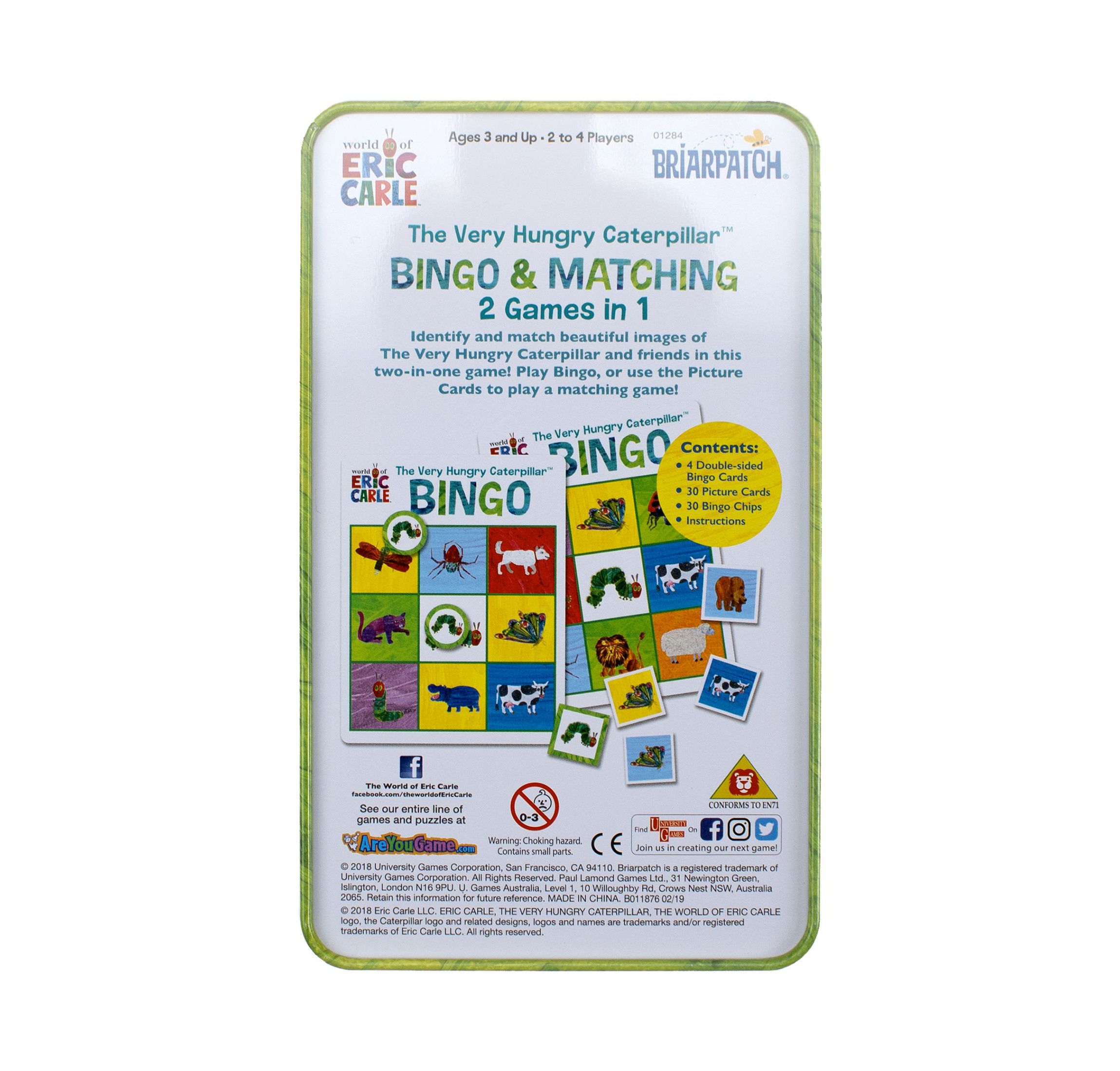 Briarpatch The Very Hungry Caterpillar Bingo & Matching Tin | Belk