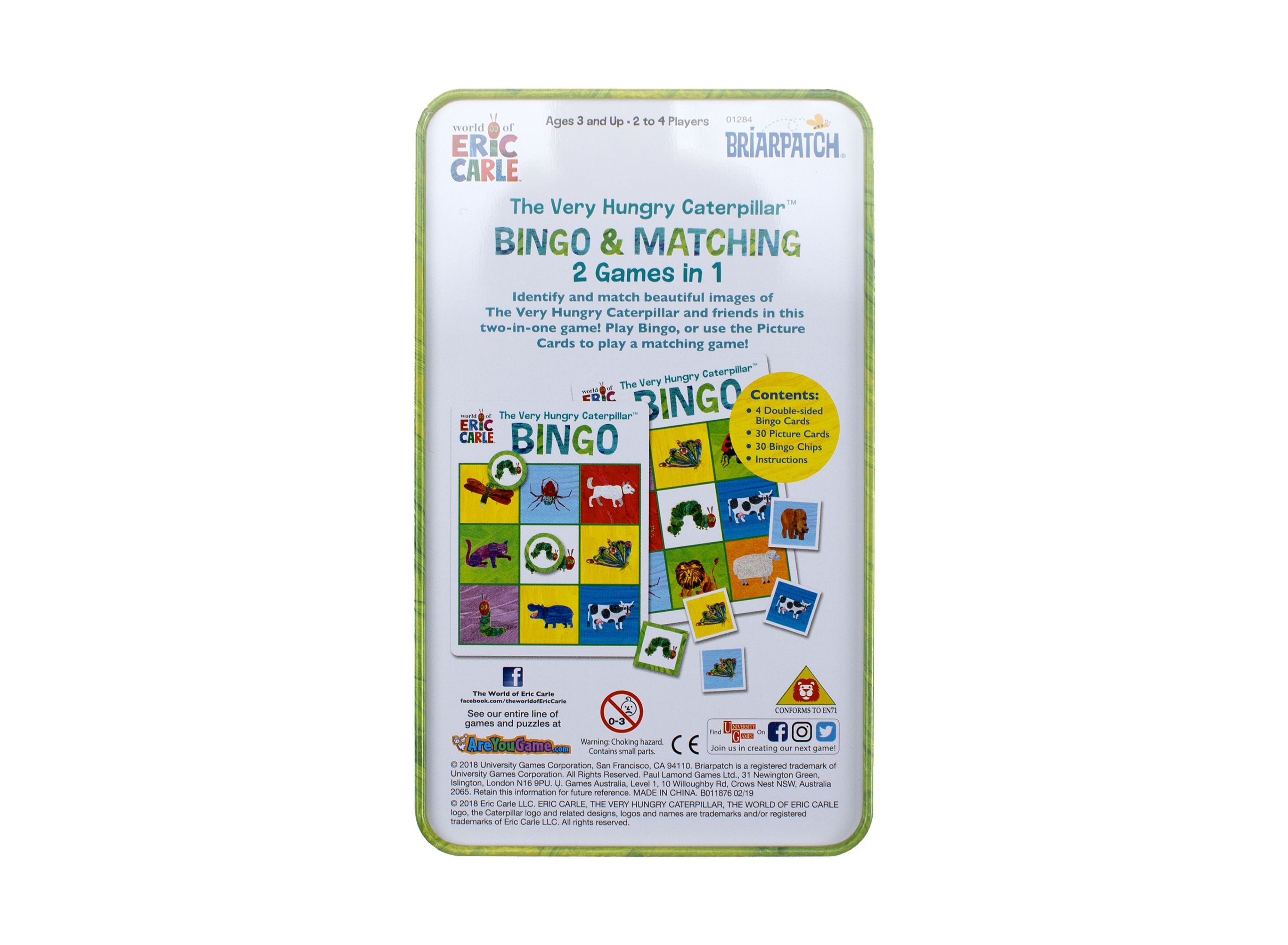 Briarpatch The Very Hungry Caterpillar Bingo & Matching Tin | Belk