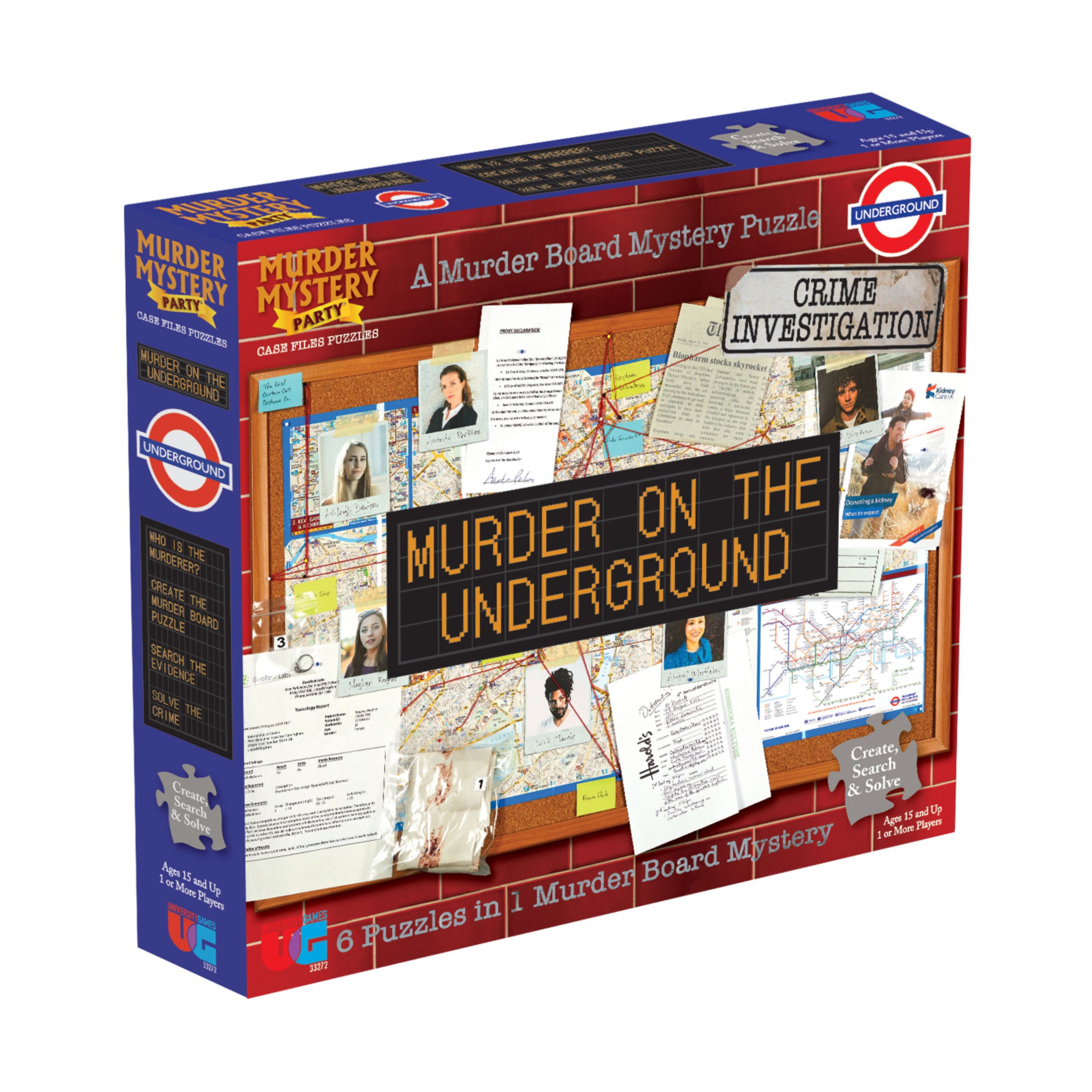 University Games Murder Mystery Party Case Files Puzzles - Murder on ...