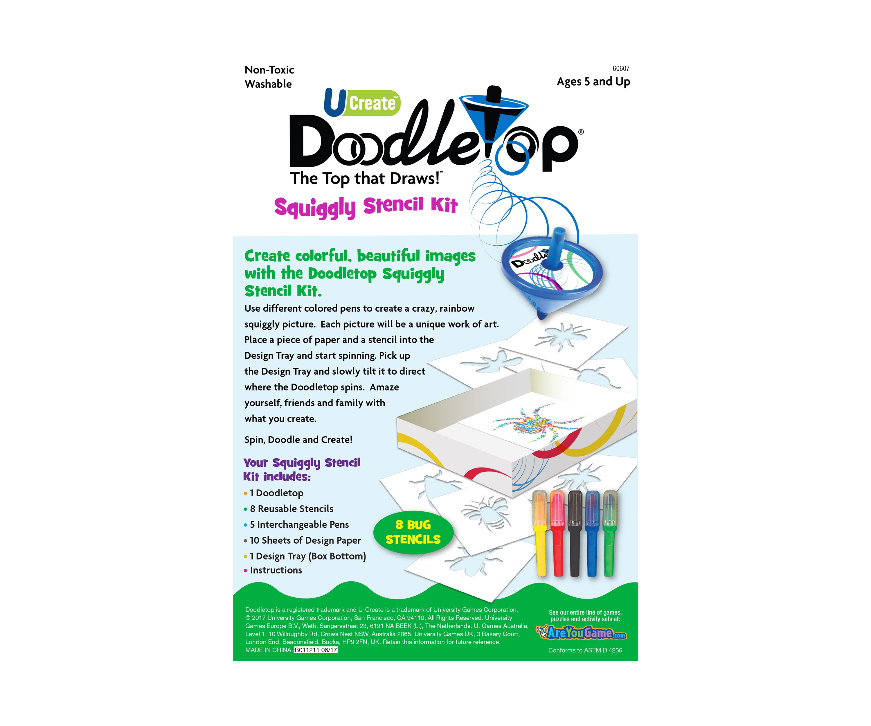 U-Create Doodletop Stencil Kit - Bugs | Belk