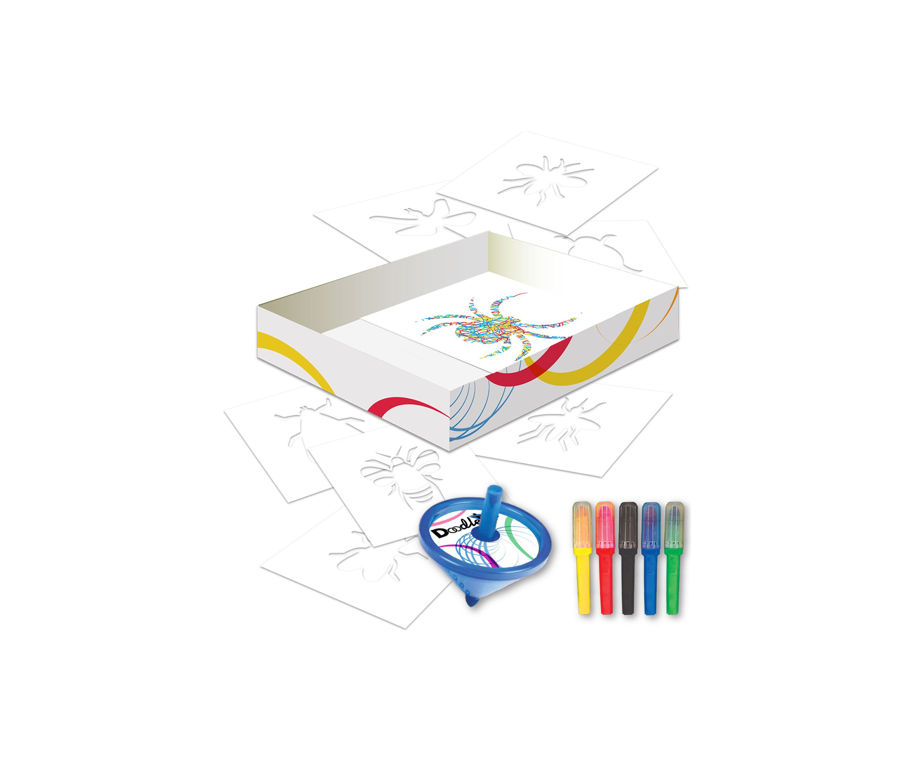 U-Create Doodletop Stencil Kit - Bugs | Belk