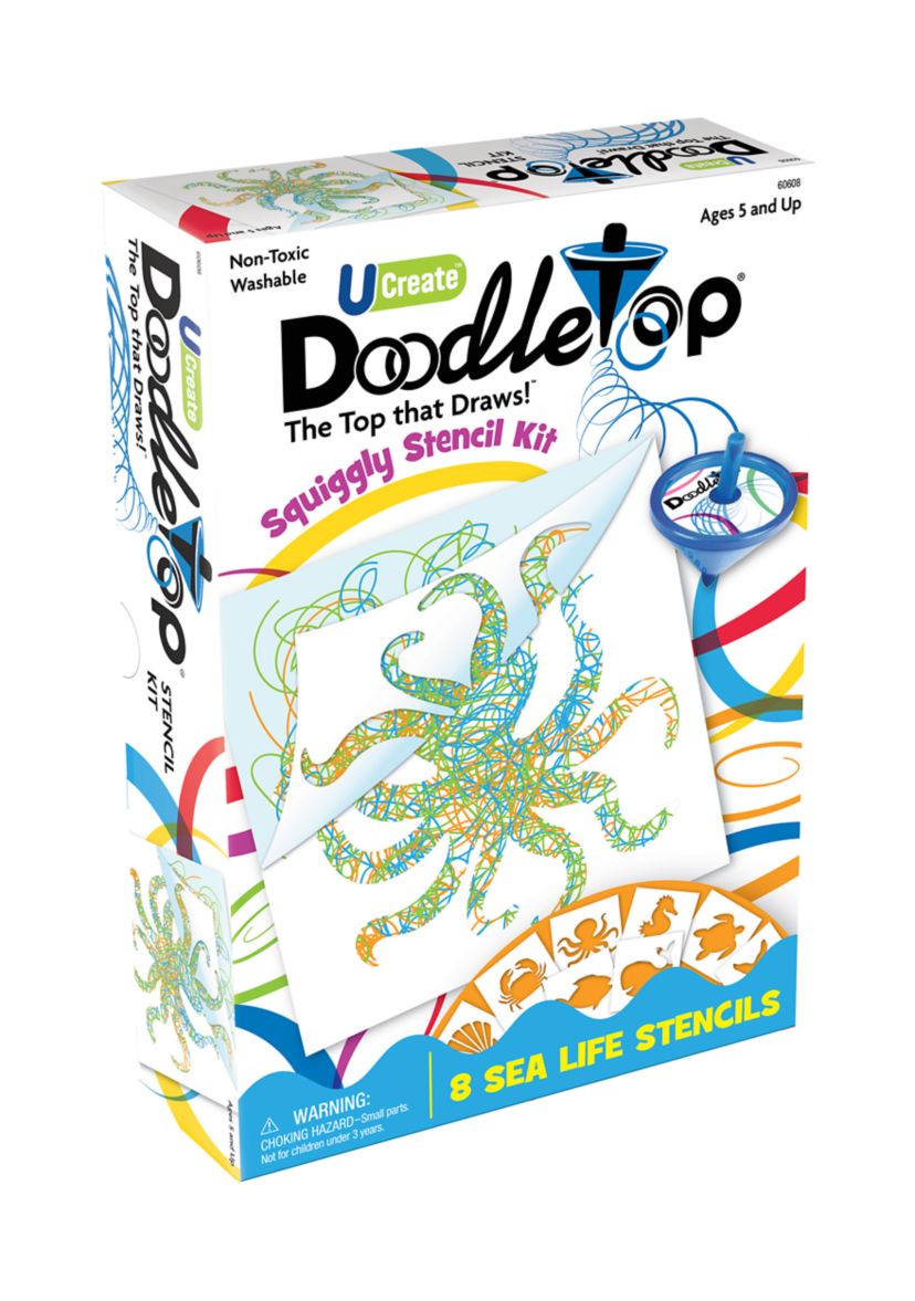 U-Create Doodletop Stencil Kit - Sea Life | Belk