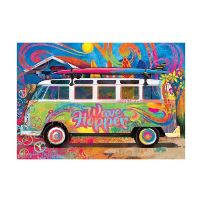 Eurographics Inc VW Wave Hopper Collectible Bus-Shaped Tin Puzzle: 550 ...