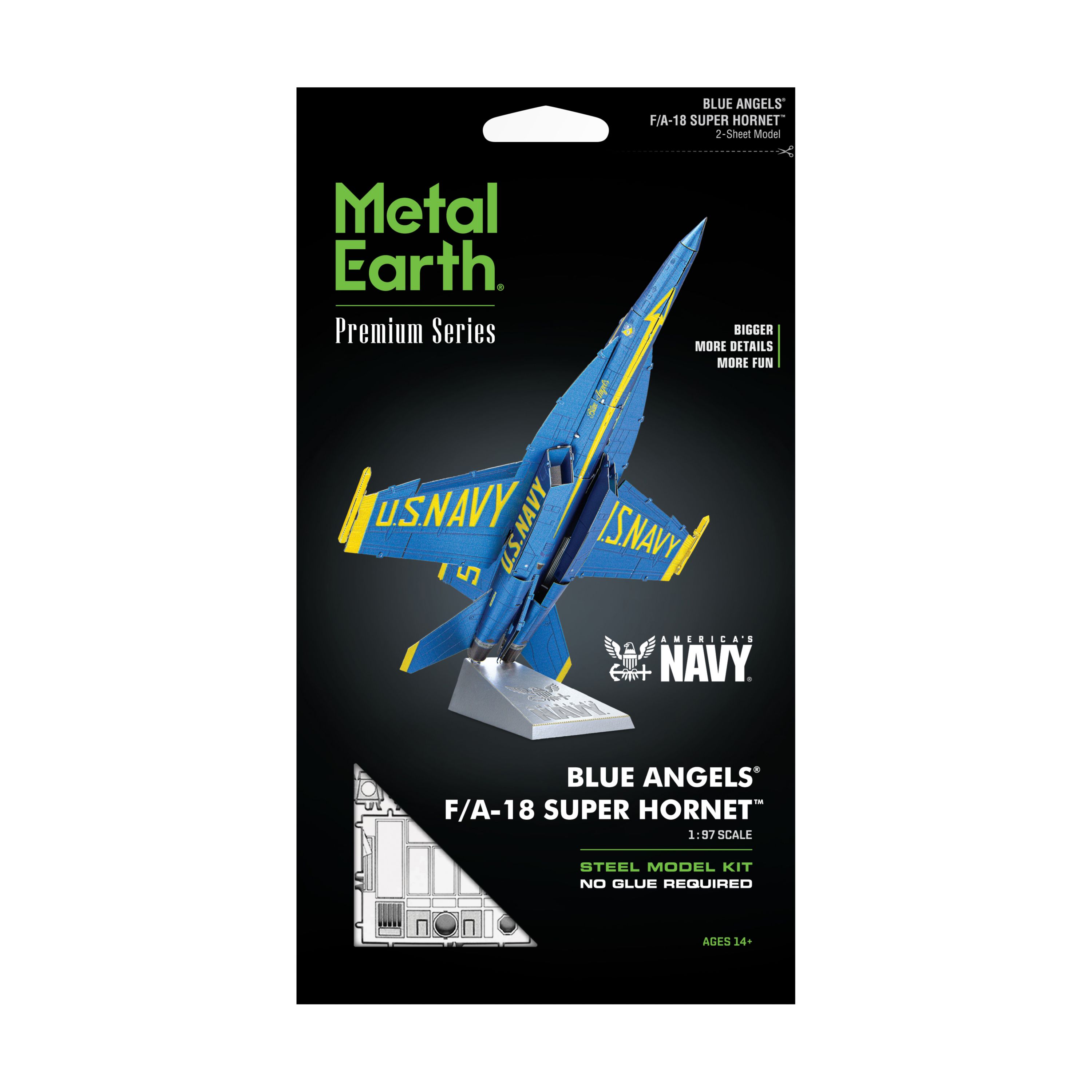 Fascinations Metal Earth Premium Series ICONX 3D Metal Model Kit - Blue ...