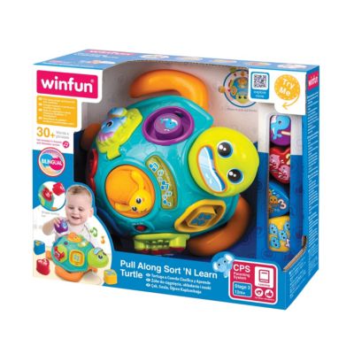 Winfun Bilingual Pull Along Sort 'n Learn Turtle | belk