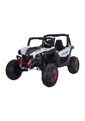 Blazin' Wheels White Wild Cross UTV 12V Two Seater Remote Control Car ...