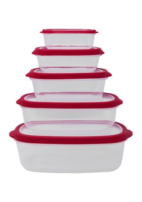 Farberware 10-Piece Rectangle Vented Nesting Storage Set | belk