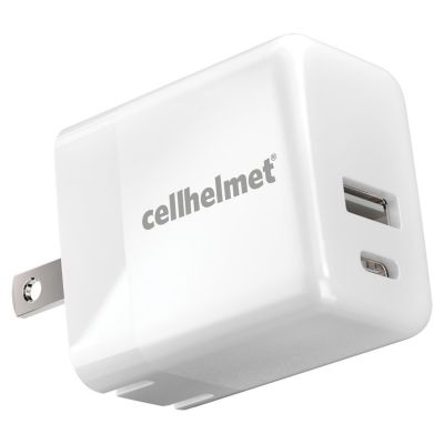 cellhelmet 20-Watt Dual Wall Charger with USB and USB-C Ports | belk