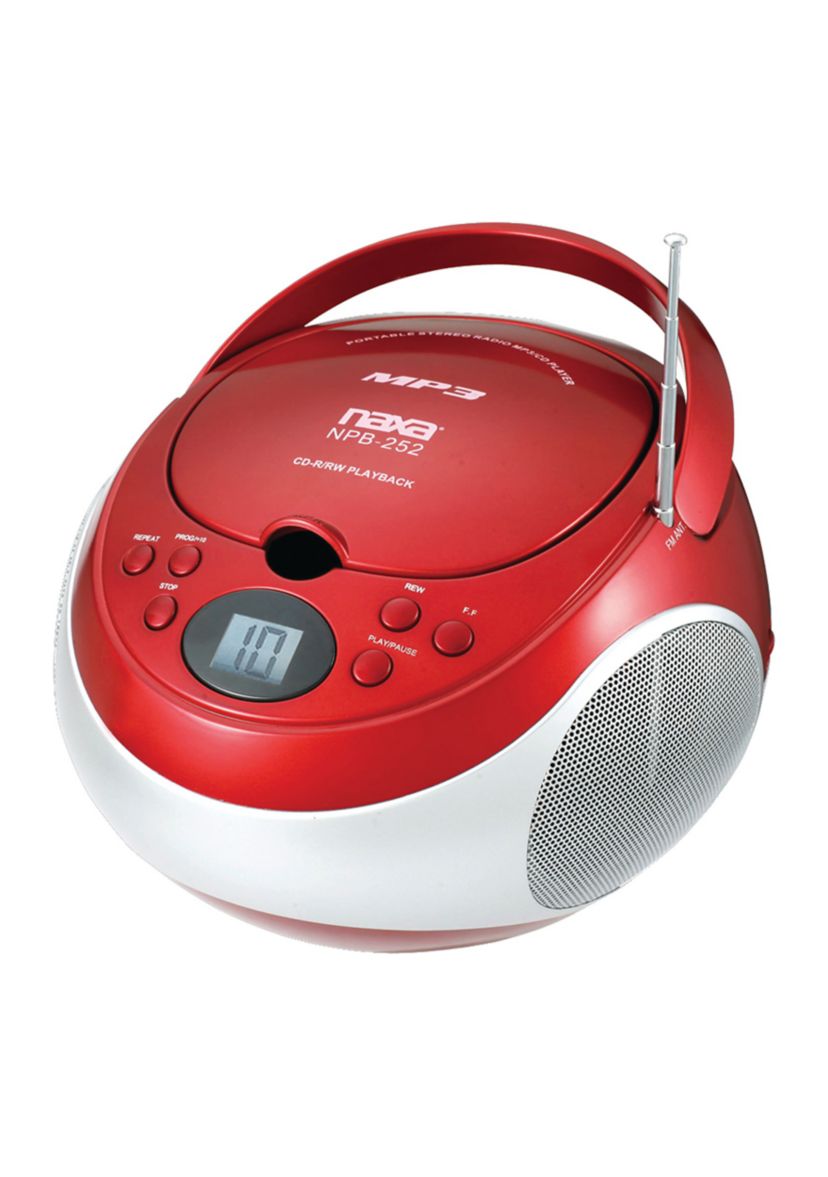 Naxa Portable CD/MP3 Players with AM/FM Stereo (Red) | Belk