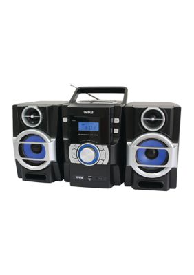 Naxa Portable CD/MP3 Player with PLL FM Radio, Detachable Speakers ...
