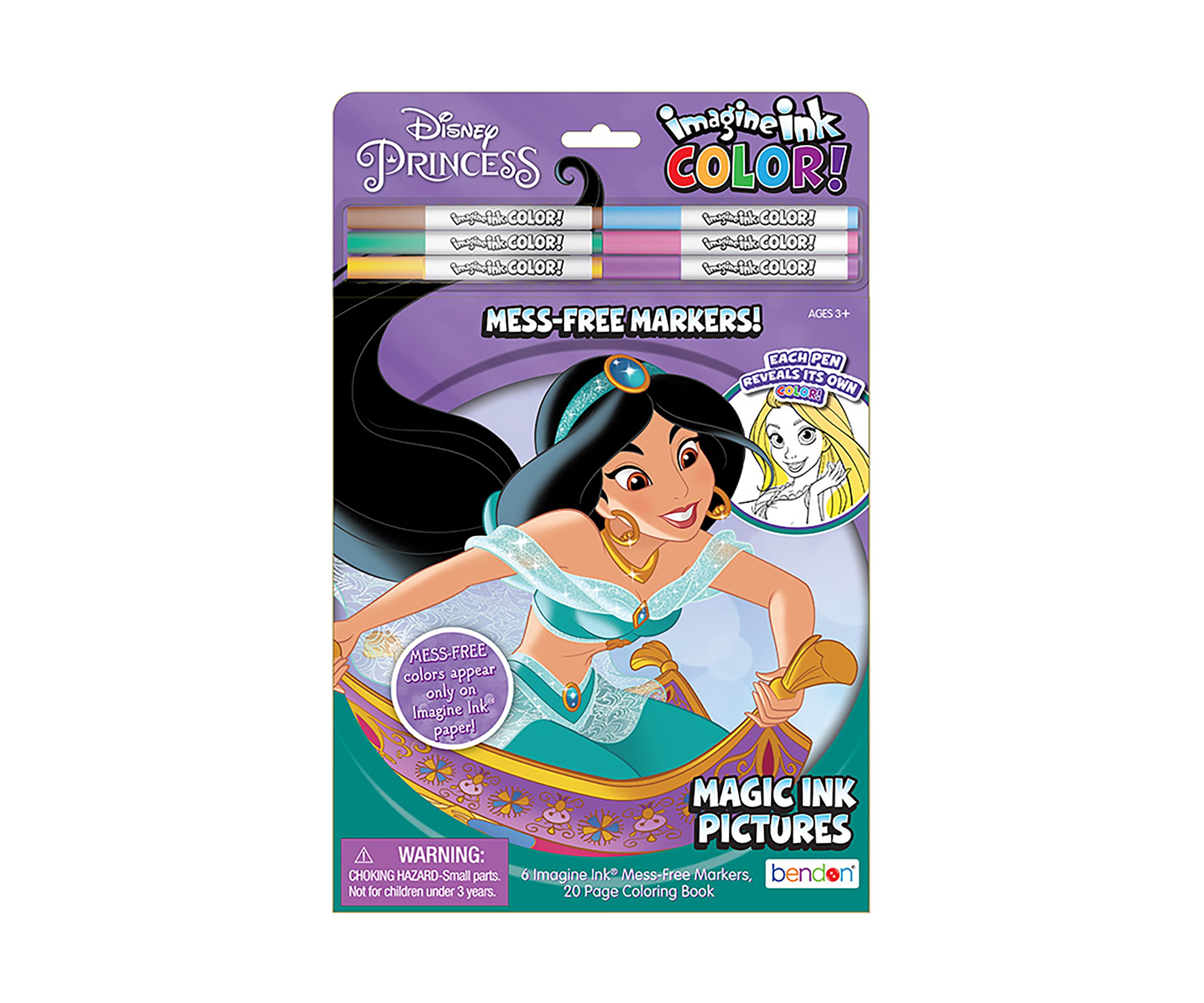 Bendon Disney Princess Imagine Ink Coloring Pad with Mini Markers | Belk