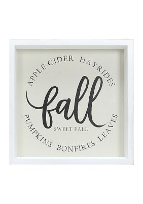 Bramble & Sage Fall Block Wall Art | belk