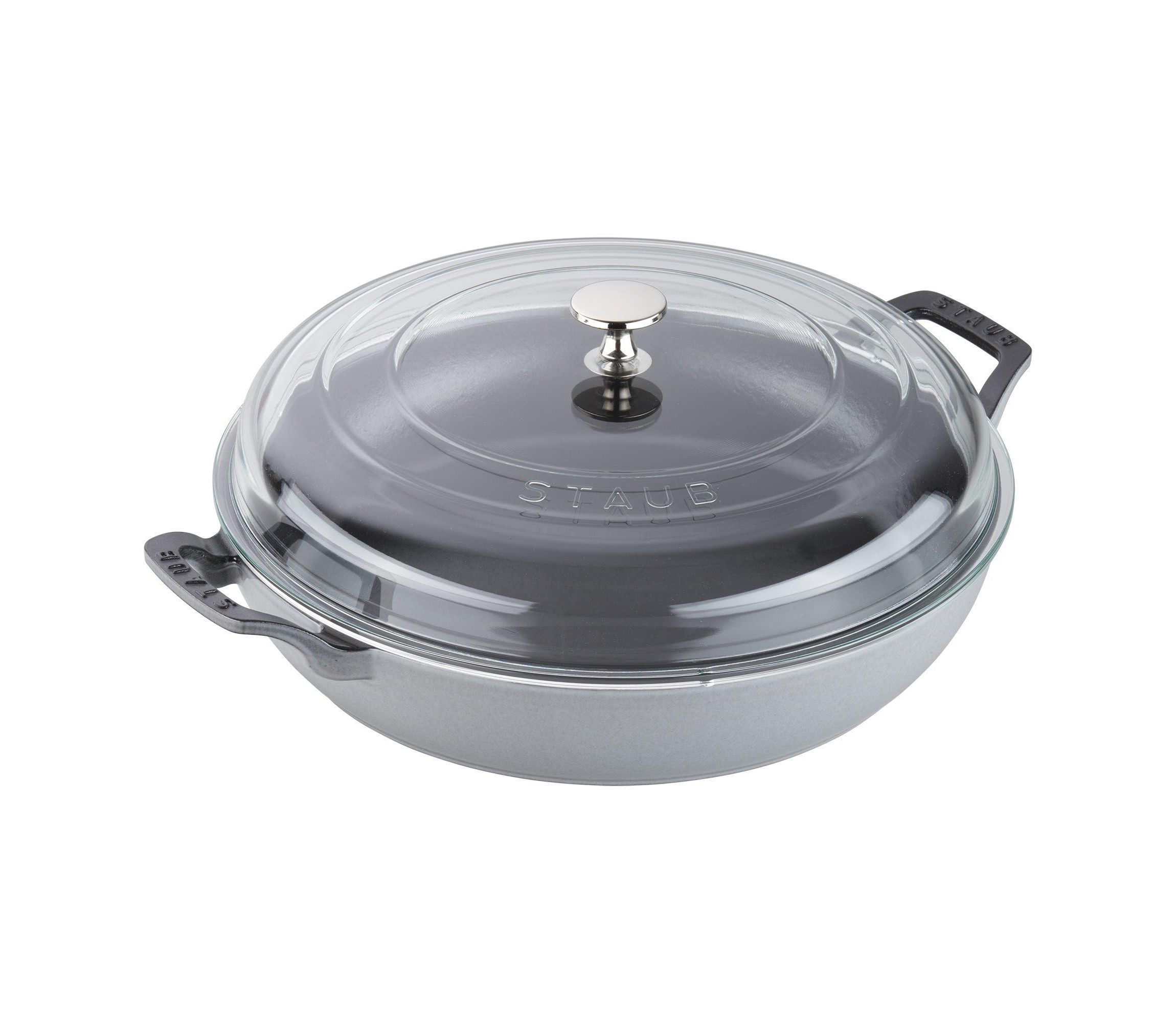 Staub 3.5qt Cast Iron Braiser w/ Glass Lid Graphite Gray | Belk
