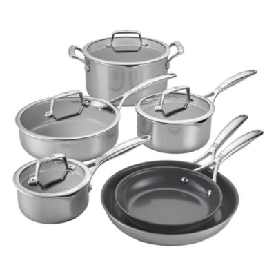 Zwilling J.A. Henckels Energy Plus 10pc Ultra-Nonstick 3-Ply Cookware ...
