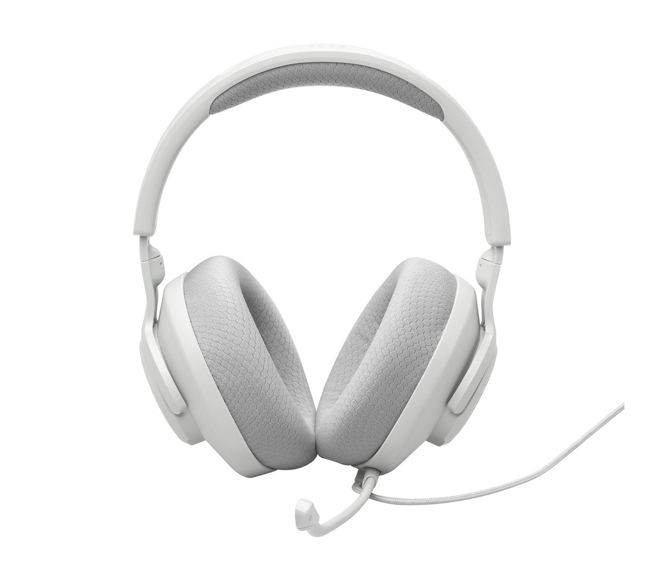 JBL Quantum 100M2 Wired Over-Ear Gaming Headset w/ Boom Mic White | Belk