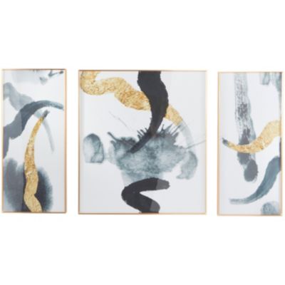 Contemporary Porcelain Framed Wall Art - Set of 3 | belk