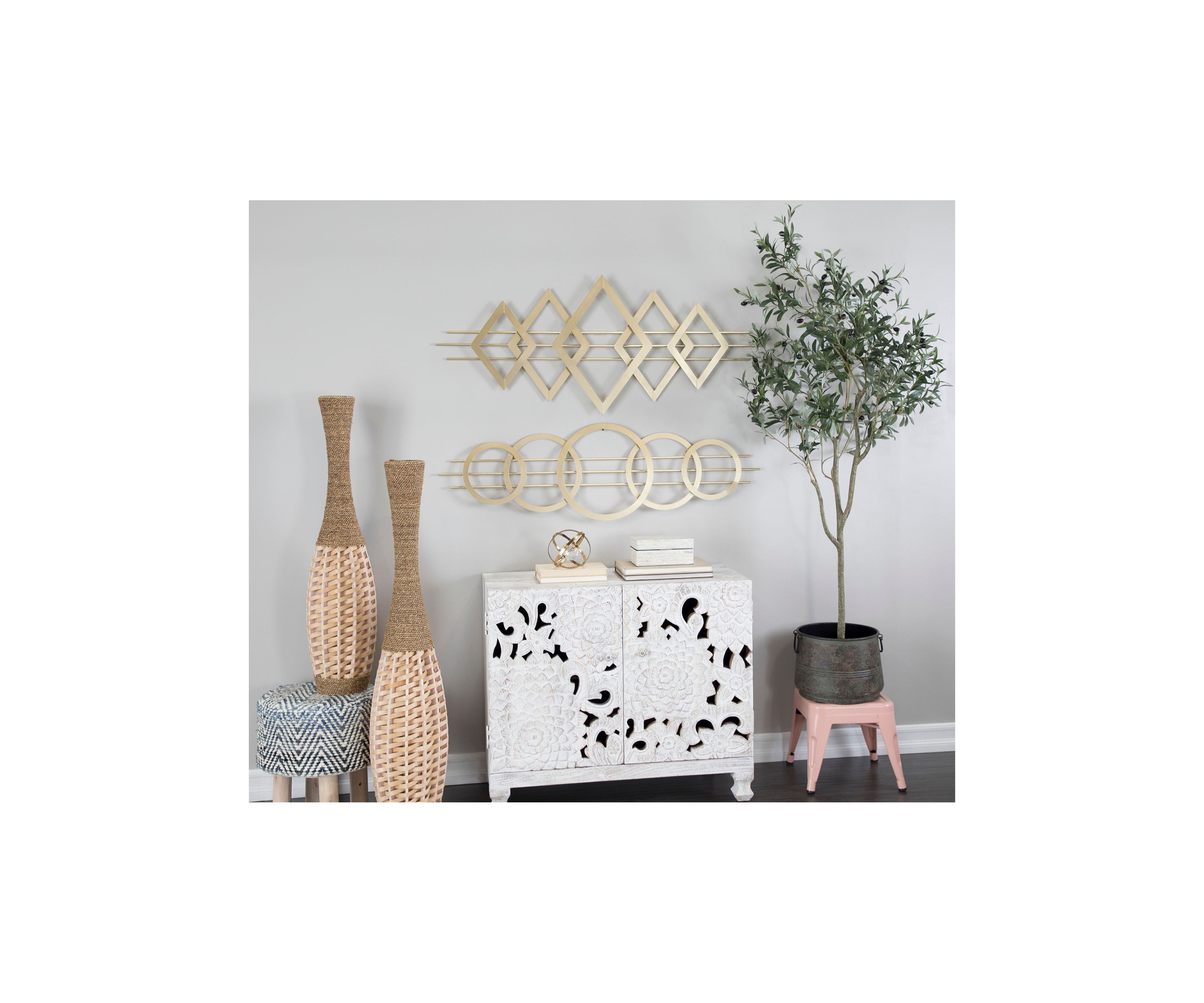 Monroe Lane Contemporary Metal Wall Decor - Set of 2 | Belk