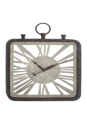 Monroe Lane Wood Industrial Wall Clock | belk