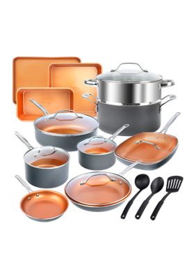 Gotham Steel 20 Piece Ceramic Cookware Set | belk