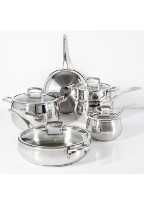 Biltmore® 10 Piece Stainless Steel Cookware Set | belk