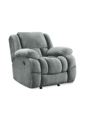 Corinthian Cloud Charcoal Recliner | belk