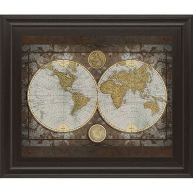 Classy Art World Map | belk