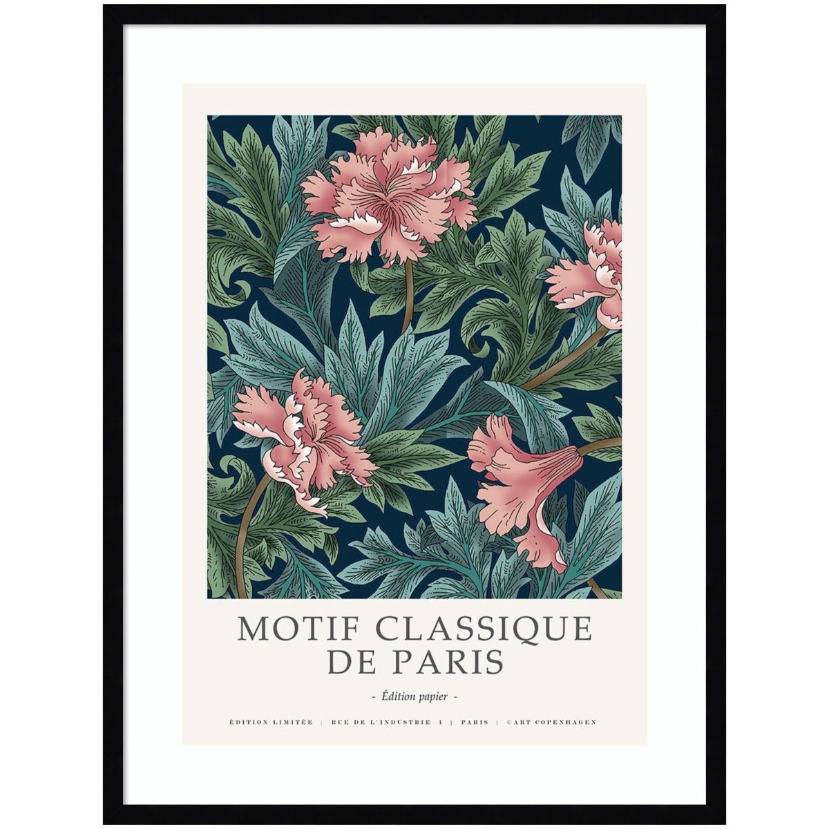 Amanti Art Motif Classique 2 by Design Fabrikken Wood Framed Wall Art ...