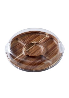 Farberware "Build-a-Board" Round Acacia Cutting and Charcuterie Board ...
