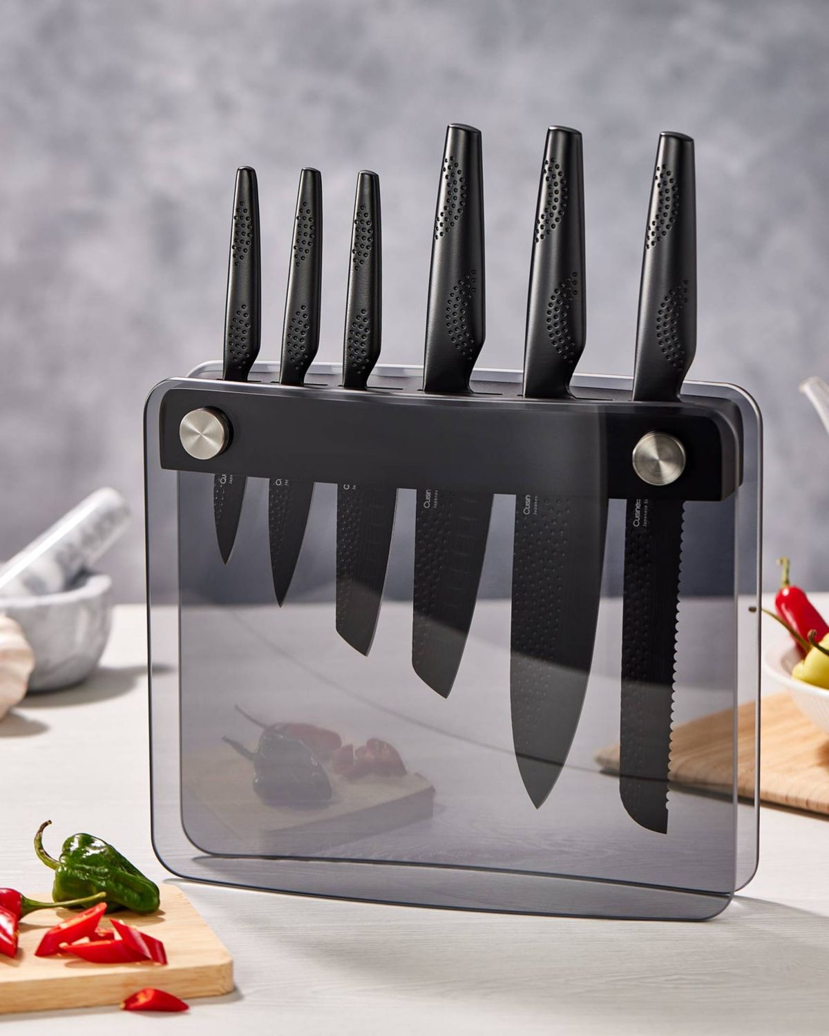 Cuisine::pro® iD3® BLACK SAMURAI Sakai Knife Block 7 Piece | Belk