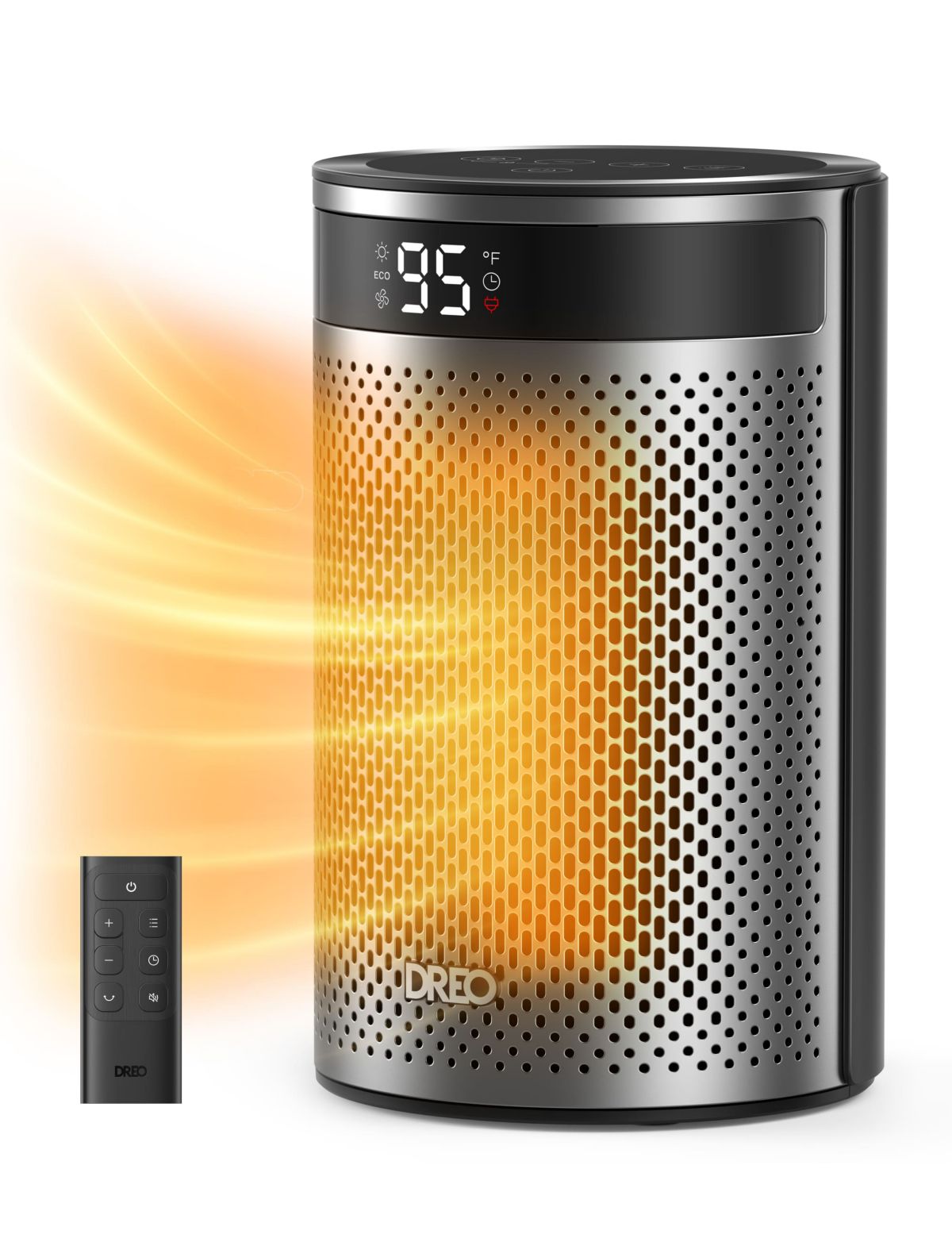 1500-Watt Portable Space Heater, 3 Heat Levels, Thermostat, 3 Fan ...