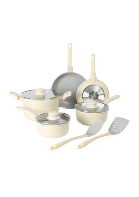 Gibson Home Barnsdall 10 Piece Ceramic Nonstick Aluminum Cookware Set ...