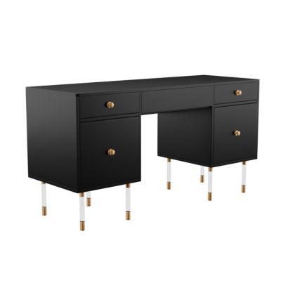 Holly & Martin Helston Black Writing Desk | belk