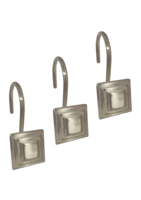 Excell Stepped Square Shower Curtain Hooks | belk
