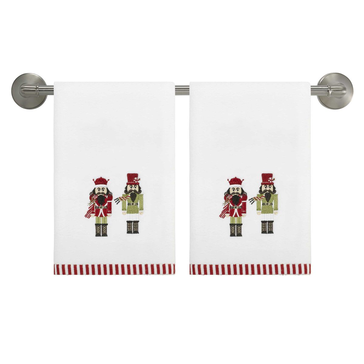 Avanti Peppermint Nutcracker Hand Towel - Set of 2 | Belk