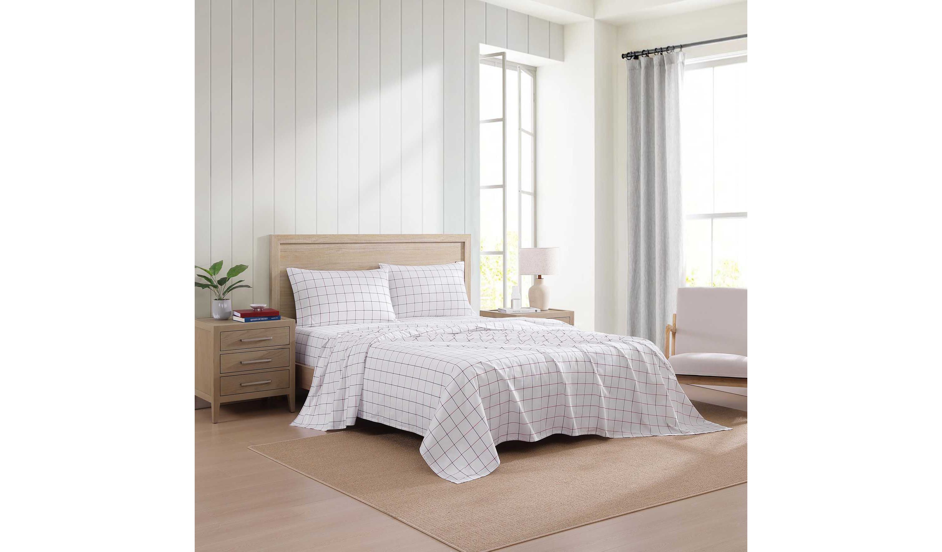 Tommy Hilfiger Glasgow Windowpane Cotton Sheet Set | Belk