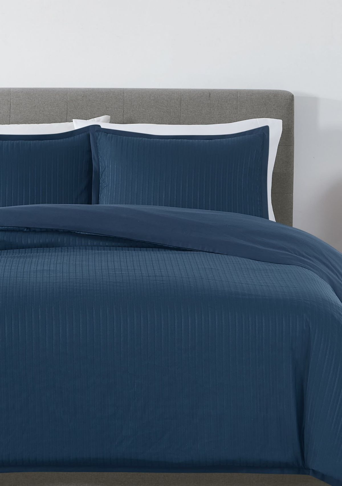 Royal Velvet Royal Velvet Olivia Stripe Grey Full/Queen Duvet Set | Belk