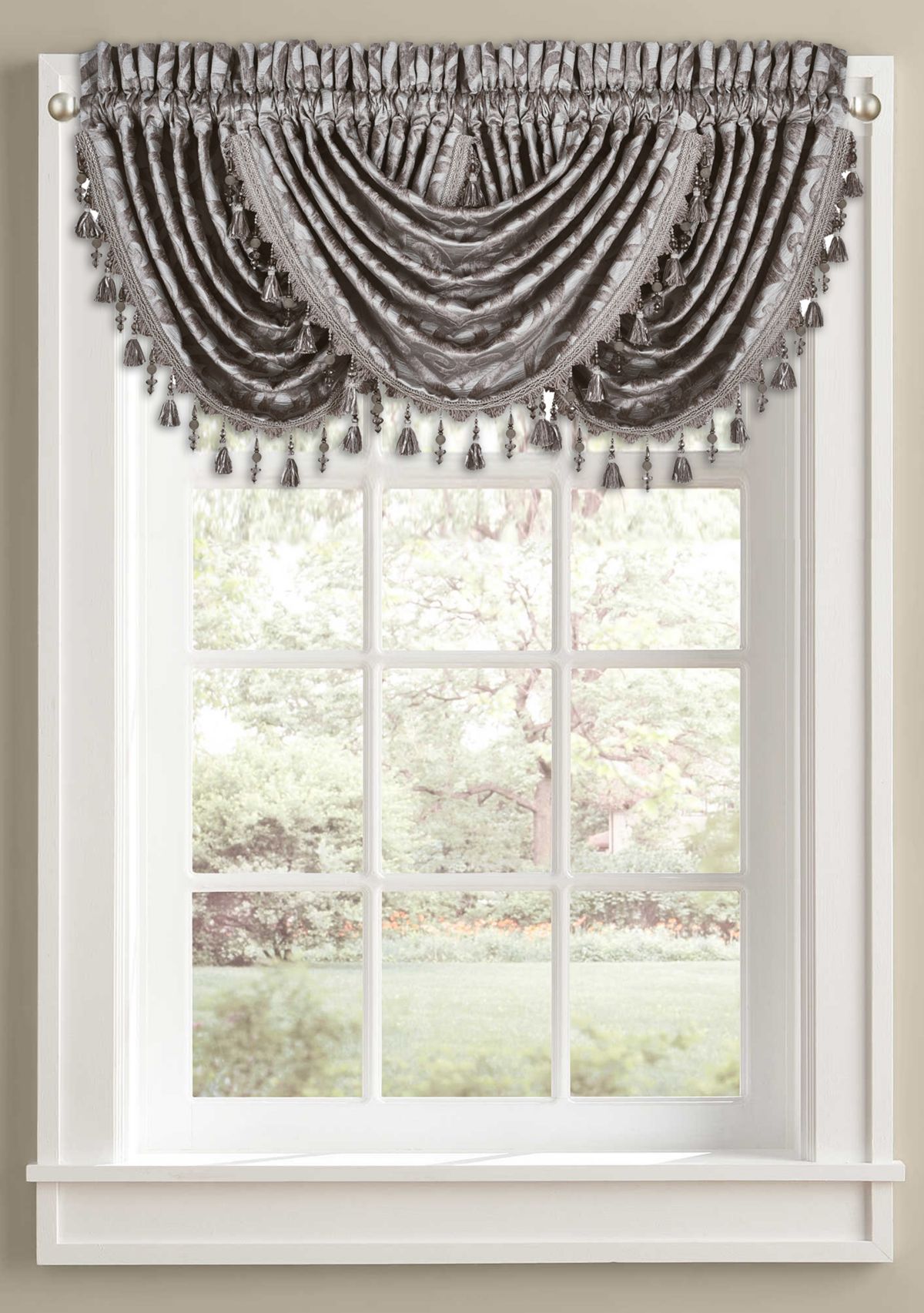 J. Queen New York Sicily Window Waterfall Valance | Belk