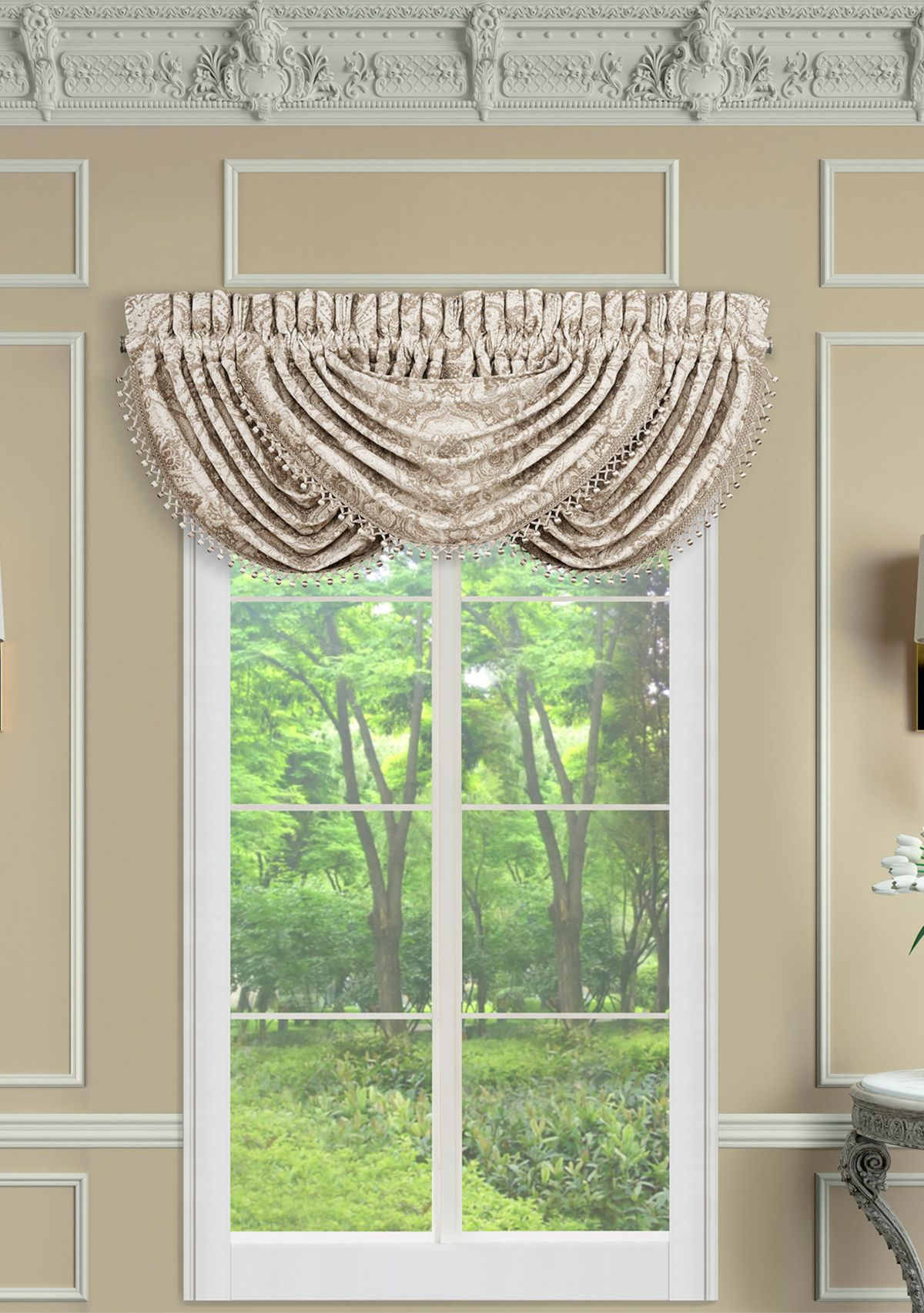 J. Queen New York Braelynn Window Waterfall Valance | Belk
