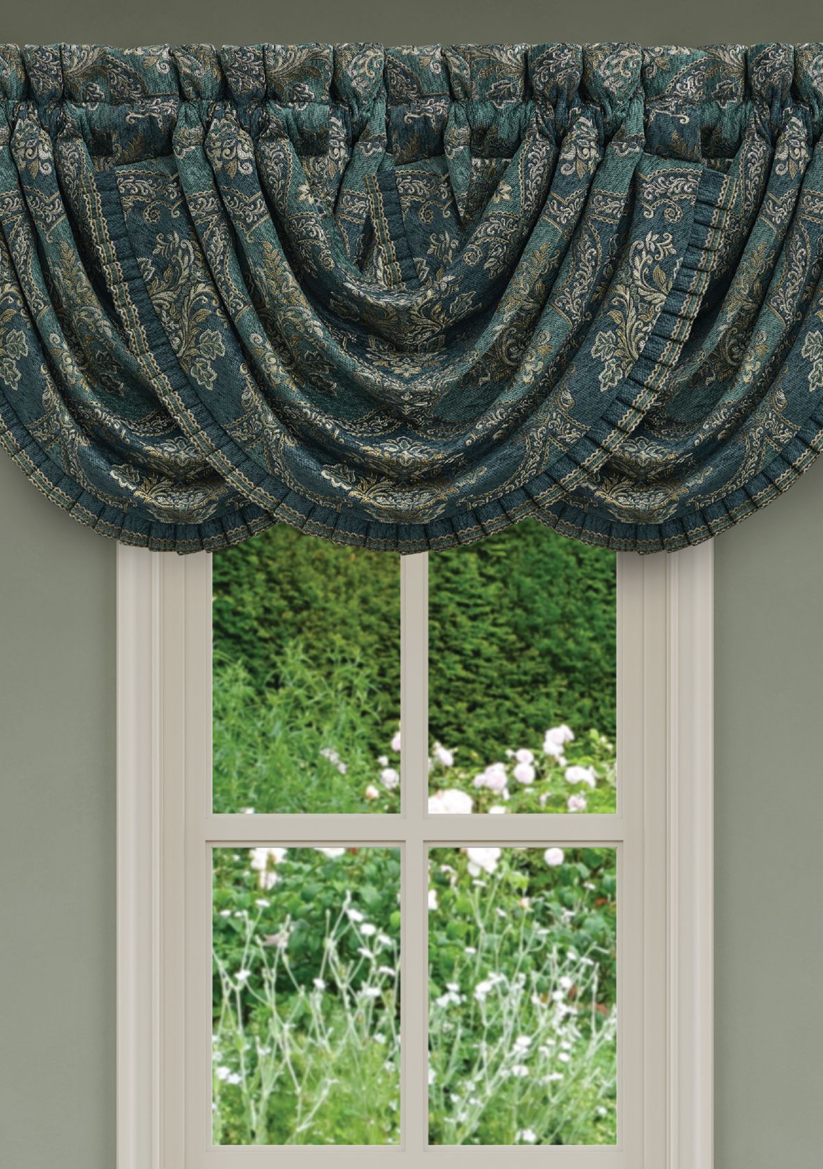 J. Queen New York Nancy Window Waterfall Valance | Belk