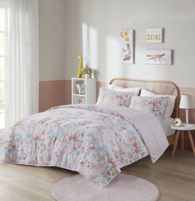 Intelligent Design Iris Woodland Animals Reversible Cotton Quilt Set | belk