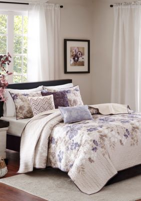 Madison Park Claire 6-Piece Quilted Coverlet Set | belk