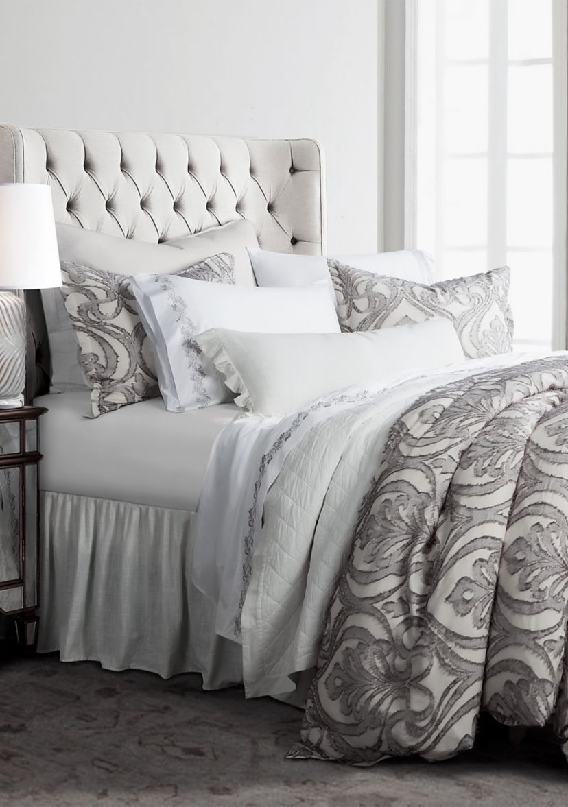 HiEnd Accents Nicole Damask Comforter Set | Belk