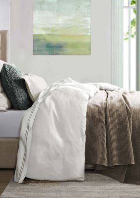 HiEnd Accents Hera Washed Linen Flange Duvet Cover | belk