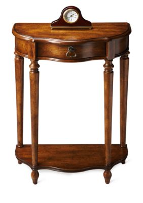 Butler Specialty Company Hampton Olive Ash Burl Demilune Console Table ...