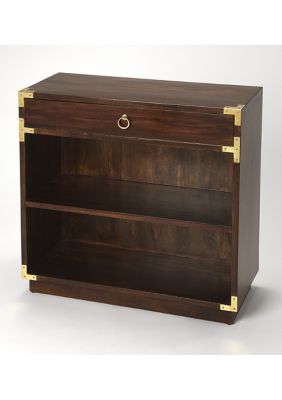 Butler Specialty Company Newport Glossy White Low Bookcase | belk